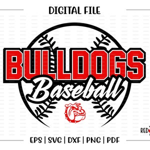 Baseball Svg, Bulldog Baseball Svg, Bulldog, Bulldogs, Baseball, Svg ...