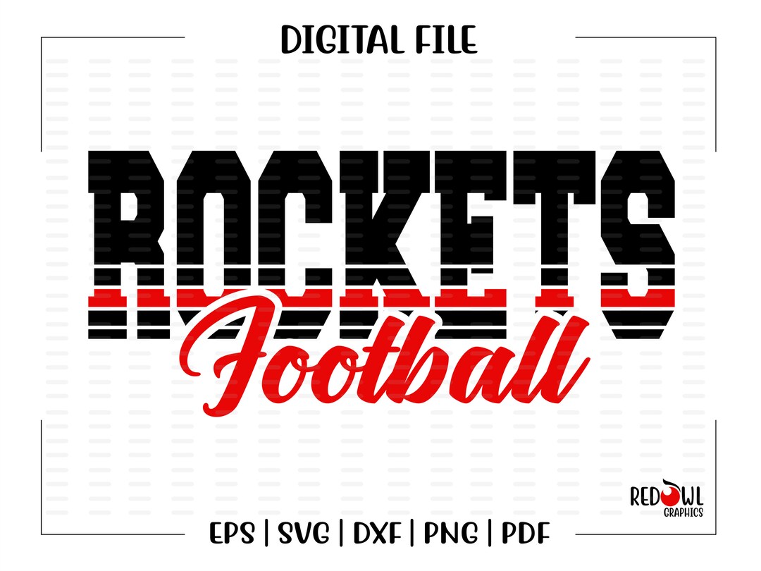 Football Svg, Rocket Football Svg, Rocket, Rockets, Football, Svg, Dxf ...