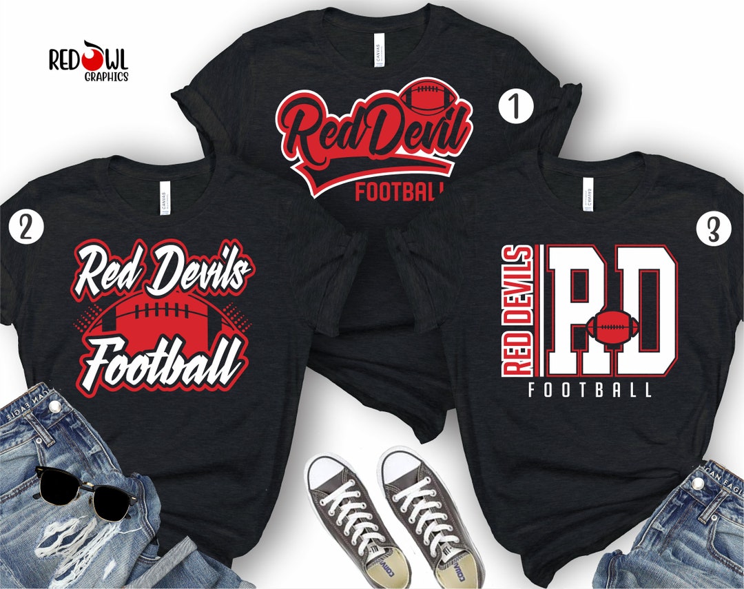 Football Shirt, Red Devil Shirt, Red Devil, Football, T-shirt ...