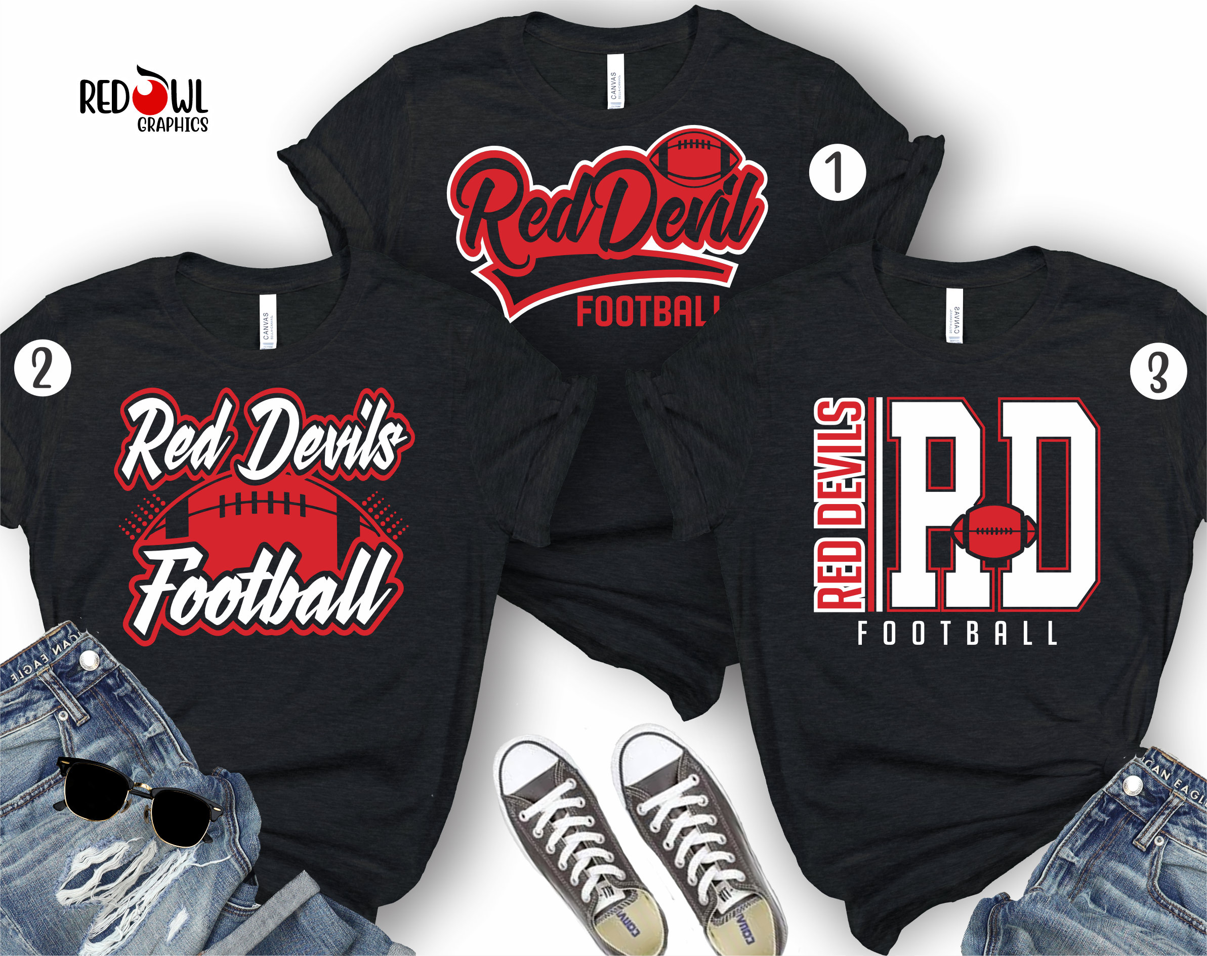 Football Shirt Red Devil Shirt Red Devil Football T-shirt - Etsy