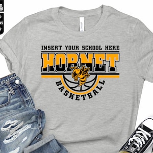 Basketball Shirt, Hornet Shirt, Hornet, Basketball, T-shirt, Sweatshirt, Hoodie, Hooded ...