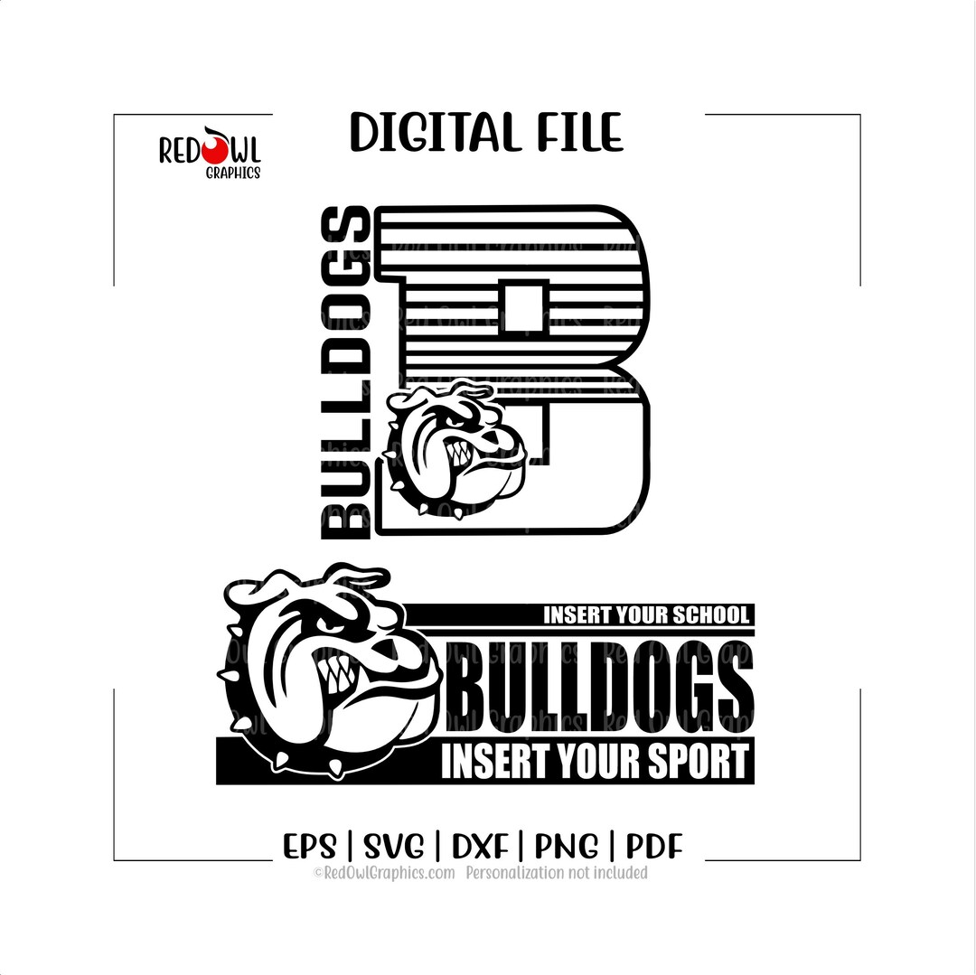 Bulldog Svg, Bulldogs Png, Team Mascot, School, Bundle, Bulldogs, Svg ...