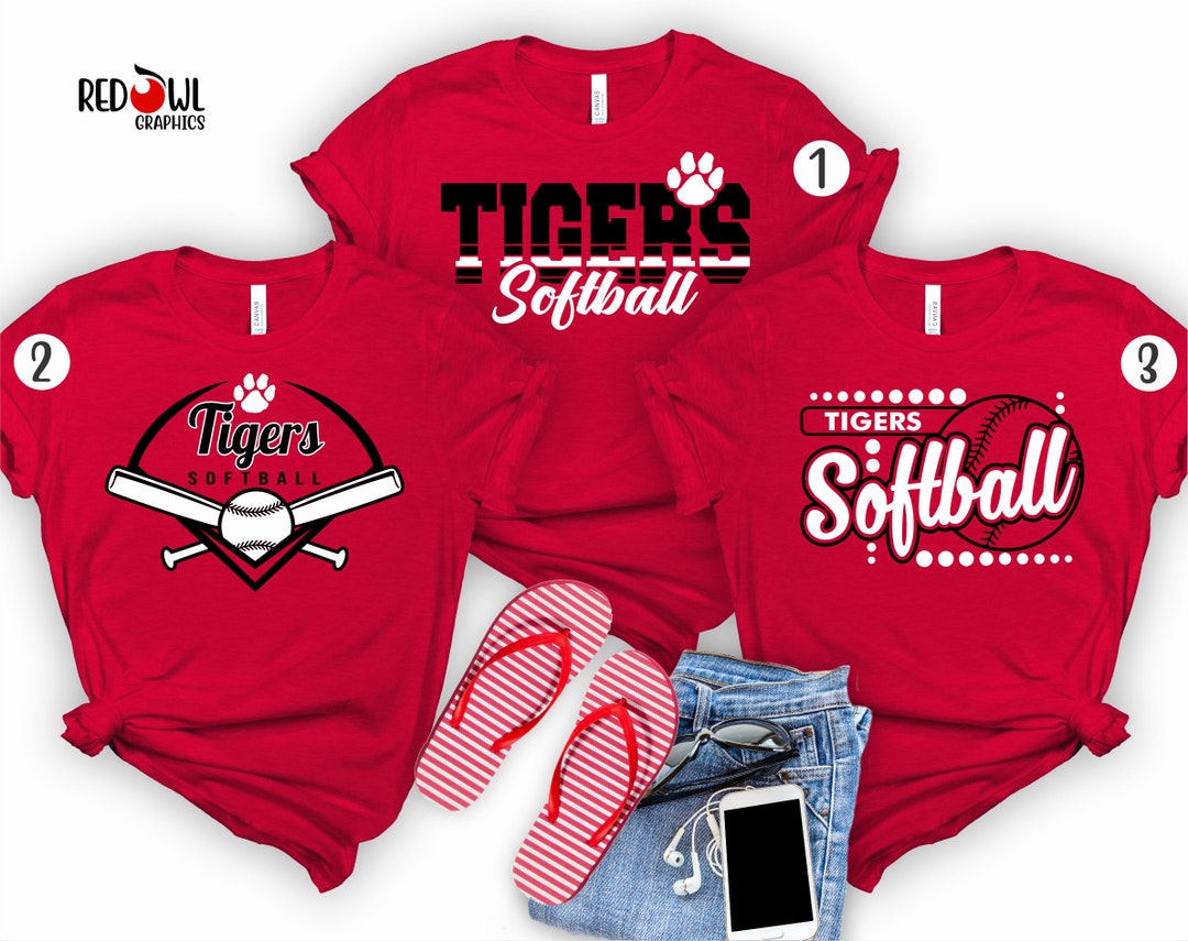 Softball Shirt, Tiger Shirt, Tiger, Softball, T-shirt, Sweatshirt ...