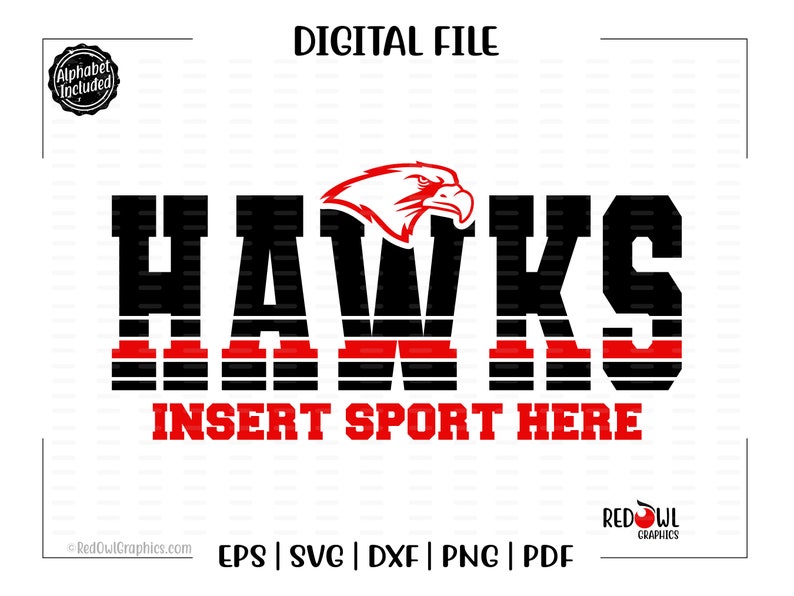 Hawk Svg, Hawks Svg, Hawk, Hawks, Svg, Dxf, Eps, Png, Pdf, Sublimation ...