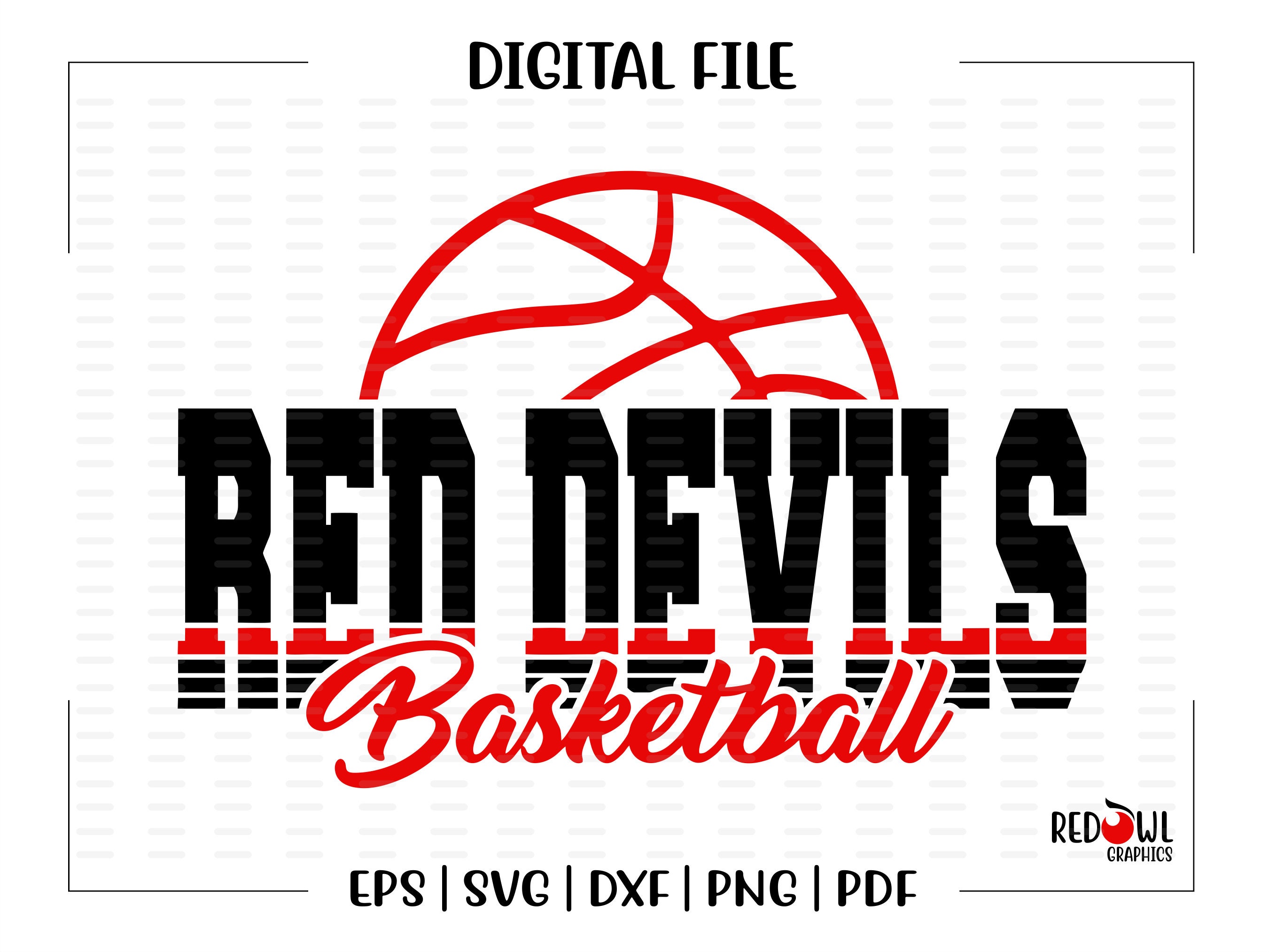 Basketball Svg, Red Devil Basketball, Red Devil, Devil, Basketball, Svg ...
