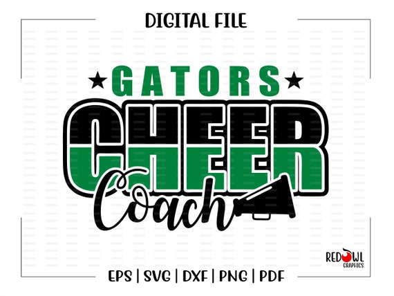 Cheer Coach Svg Cheer Svg Gator Gators Cheer Cheerleader | Etsy