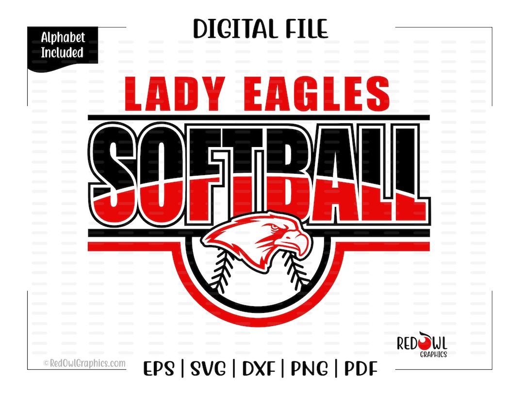 Lady Eagles Softball Svg, Softball Svg, Lady, Eagle, Eagles, Softball ...