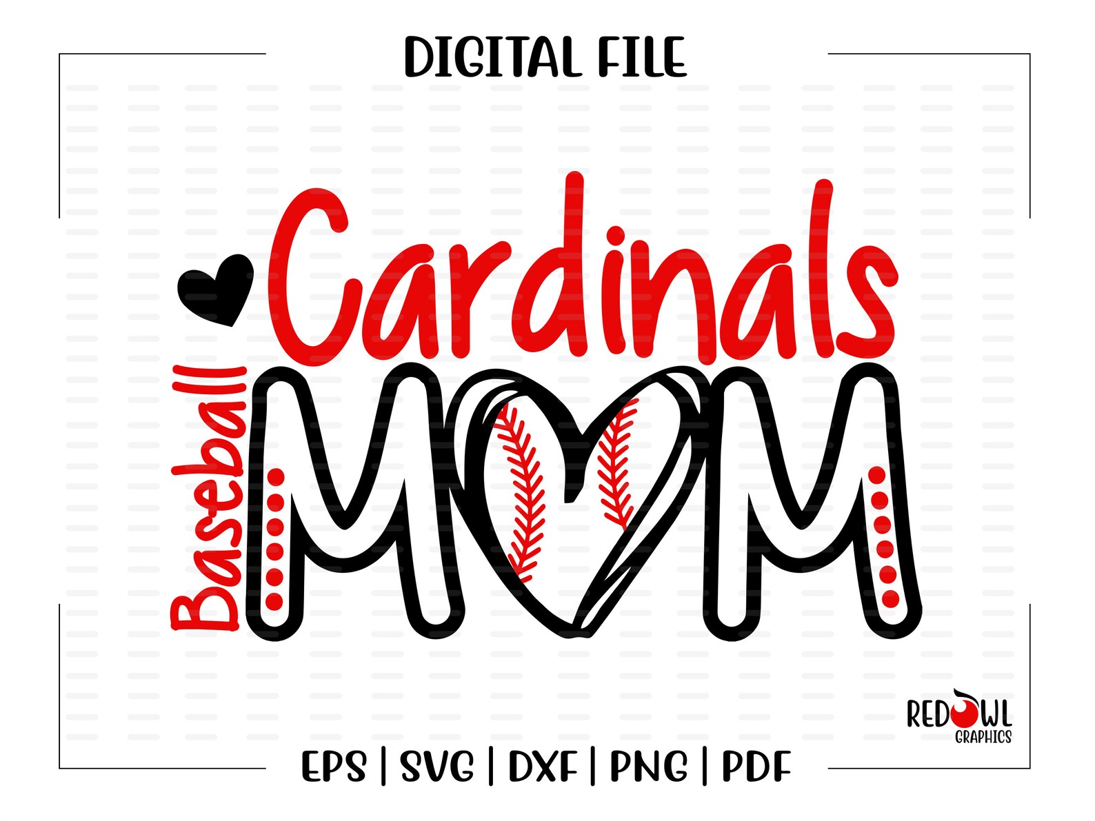 Baseball Mom Svg Baseball Mom Baseball Mom Cardinal - Etsy