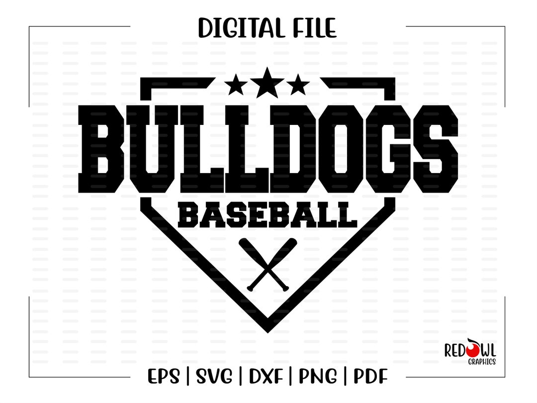 Baseball Svg, Bulldog Baseball Svg, Bulldog, Bulldogs, Baseball, Svg ...