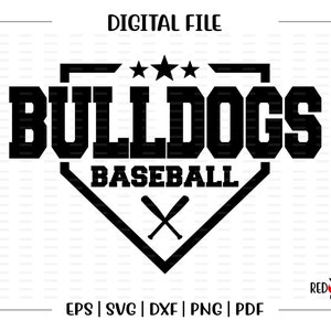 Baseball Svg, Bulldog Baseball Svg, Bulldog, Bulldogs, Baseball, Svg ...