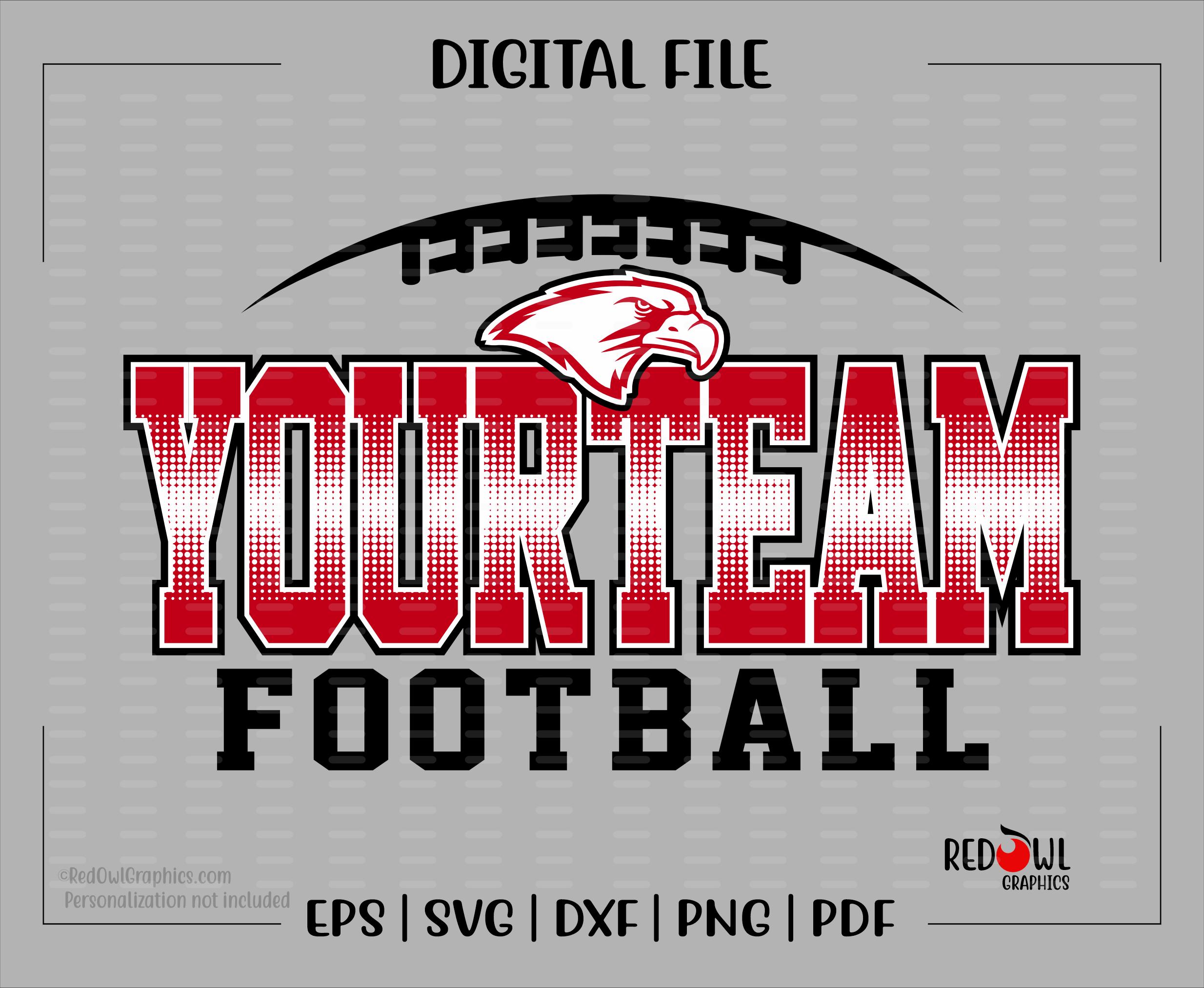 Custom, Personalized, Football Svg, Football, School, Team, Mascot, Svg ...