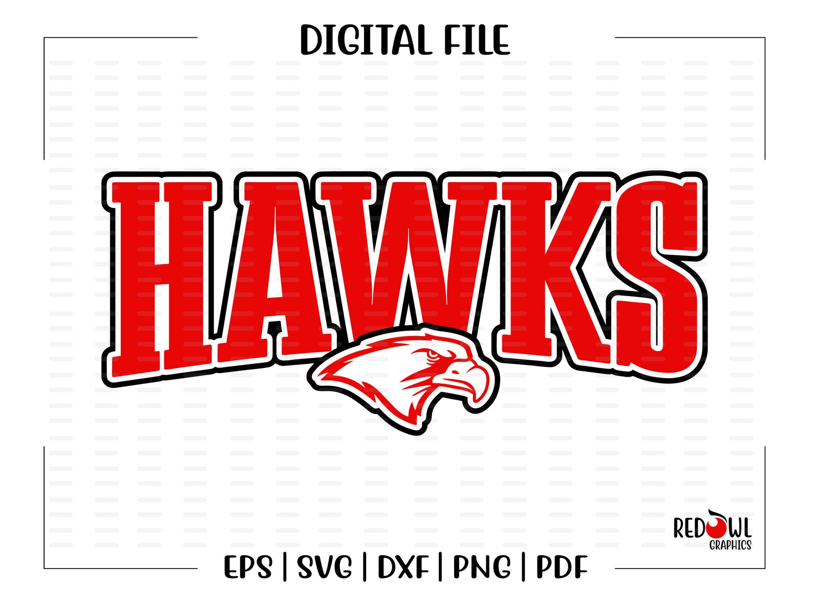 Hawk Svg Hawks Svg Hawk Hawks Svg Dxf Eps Png Pdf | Etsy