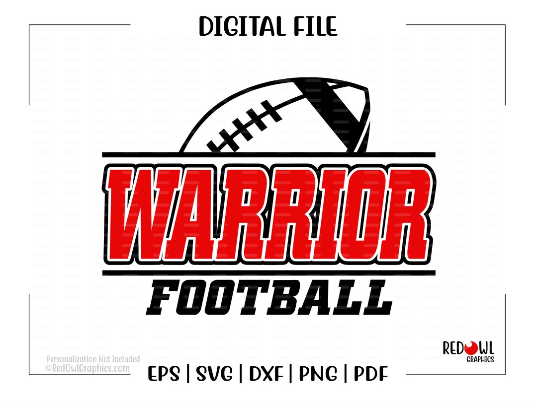 Football Svg, Warrior Football Svg, Warrior, Warriors, Football, Svg ...