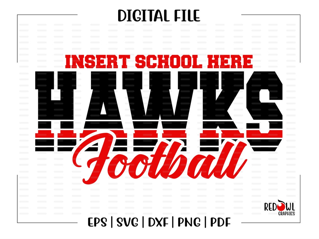 Football Svg, Hawk Football, Hawk, Hawks, Football, Svg, Dxf, Eps, Png ...