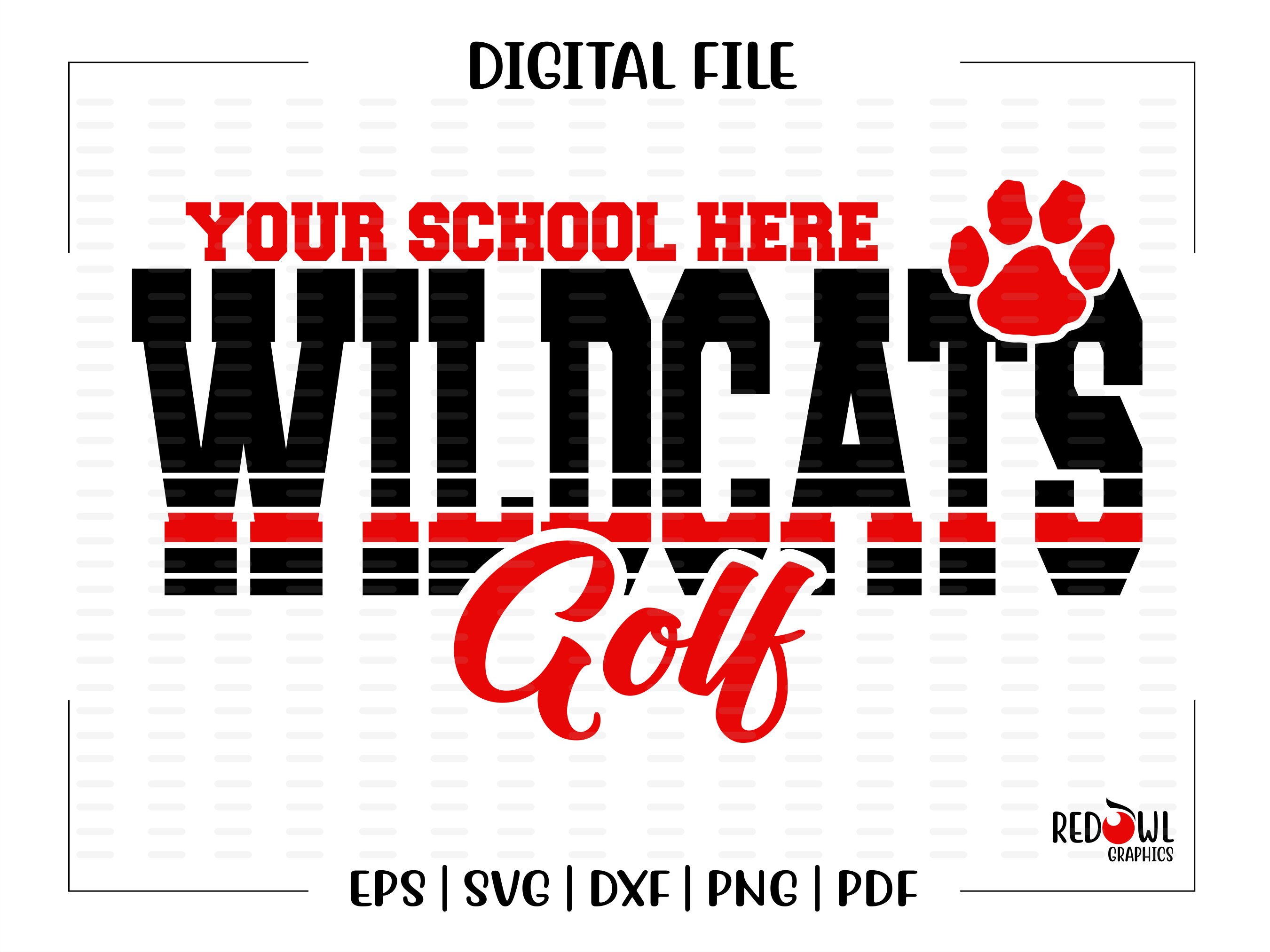 Golf Svg, Wildcat Golf Svg, Wildcat, Wildcats, Golf, Wildcat Golf, Svg ...