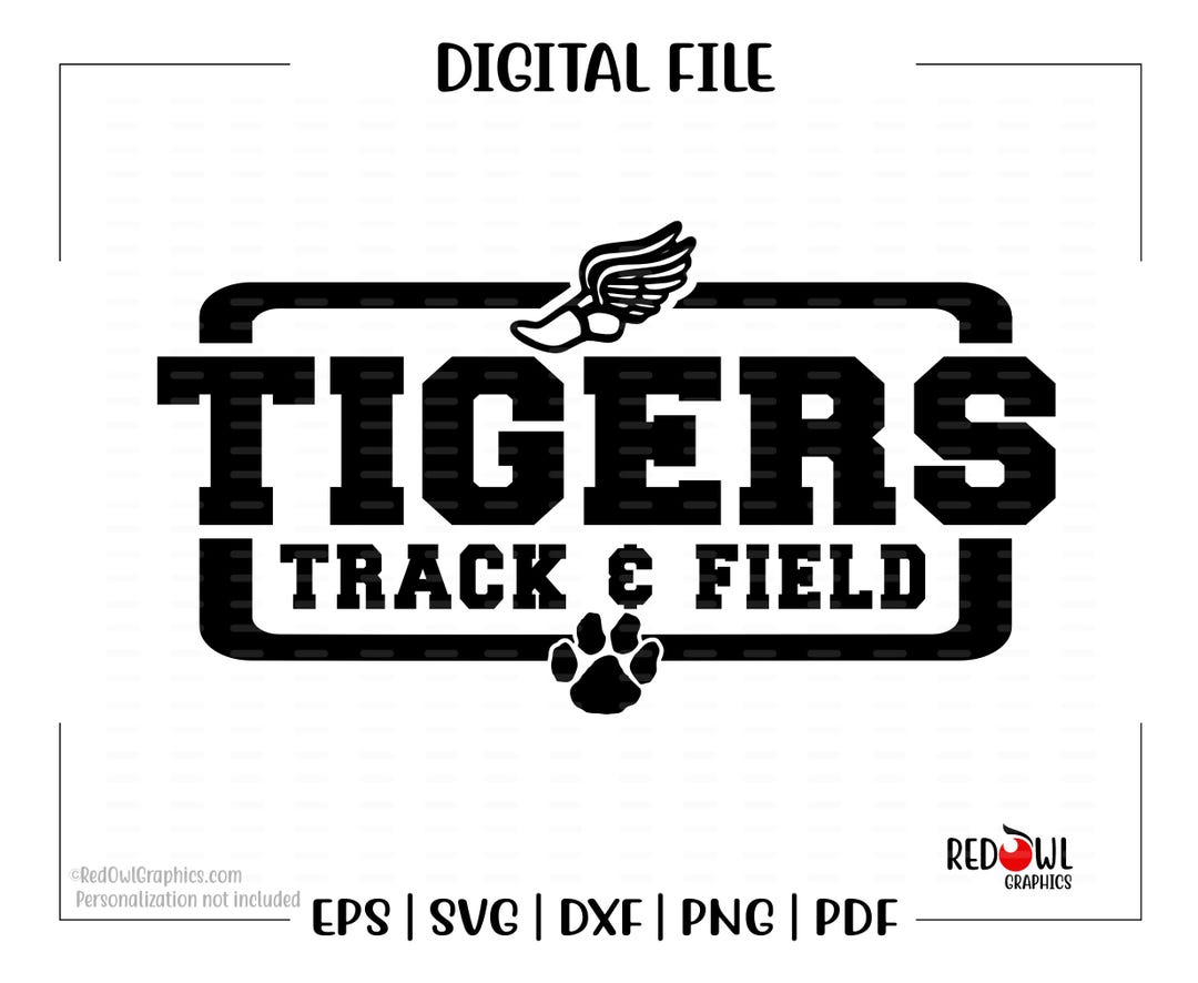 Track Svg, Tigers Track Svg, Tiger, Tigers Svg, Track, Field, Tigers ...