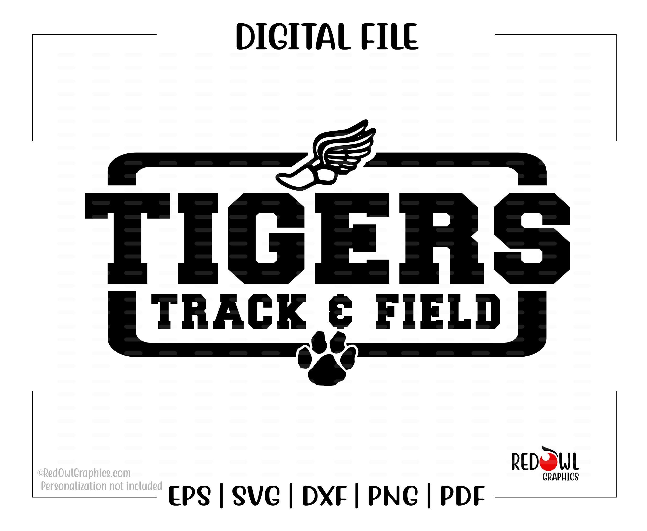 Track Svg, Tigers Track Svg, Tiger, Tigers Svg, Track, Field, Tigers ...