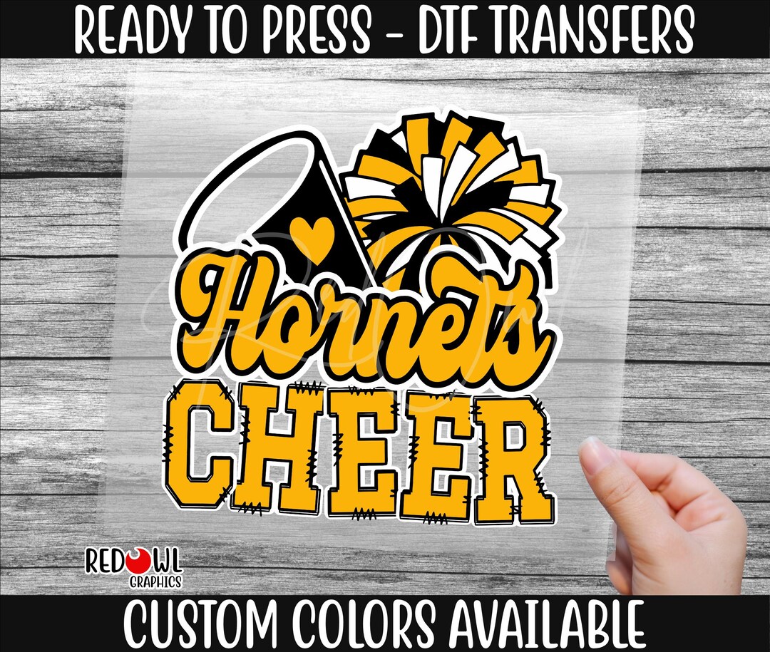 Ready to Press, Hornets, Hornets DTF, Cheer DTF, Hornets Cheer ...