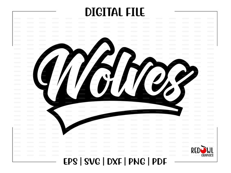 Wolves Svg Wolves Wolf Mascot School Svg Dxf Eps Png - Etsy