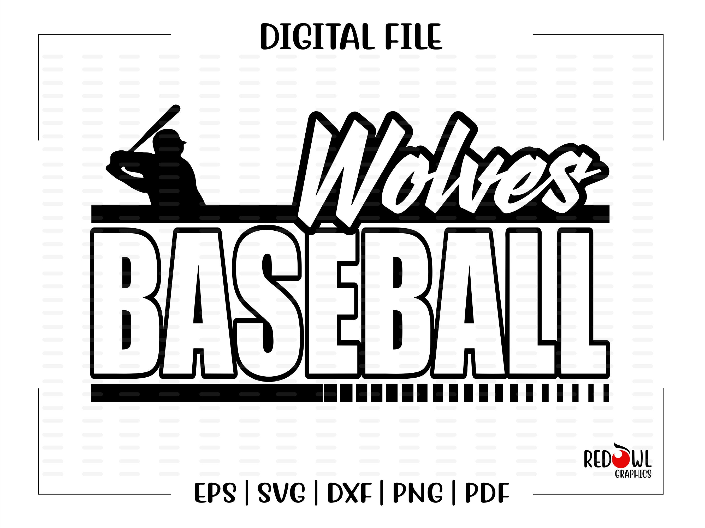 Baseball Svg Wolves Svg Baseball Wolf Baseball Wolf - Etsy