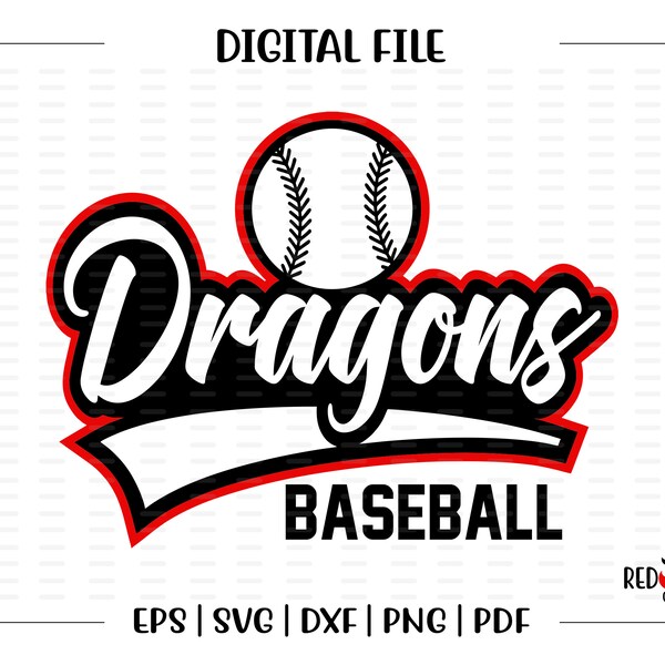 Dragons Baseball Svg - Etsy
