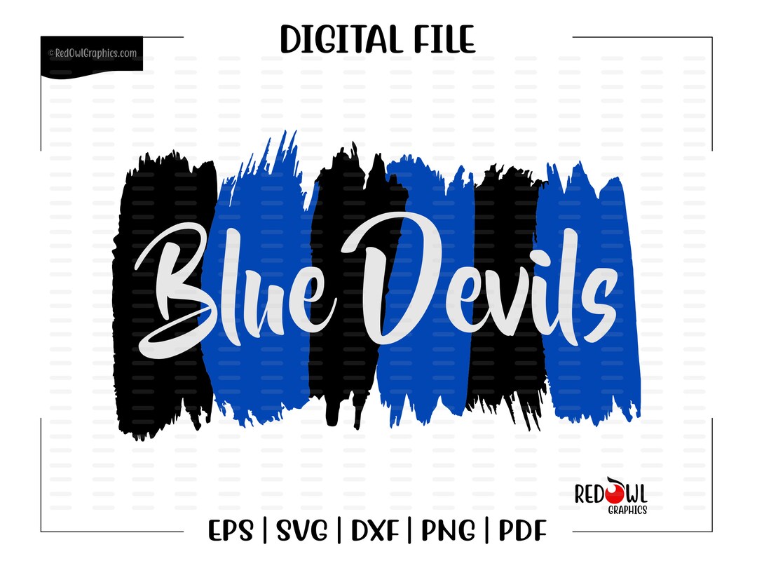 Blue Devil Svg, Devils Svg, Blue Devil, Blue Devils, Devil, Svg, Dxf ...
