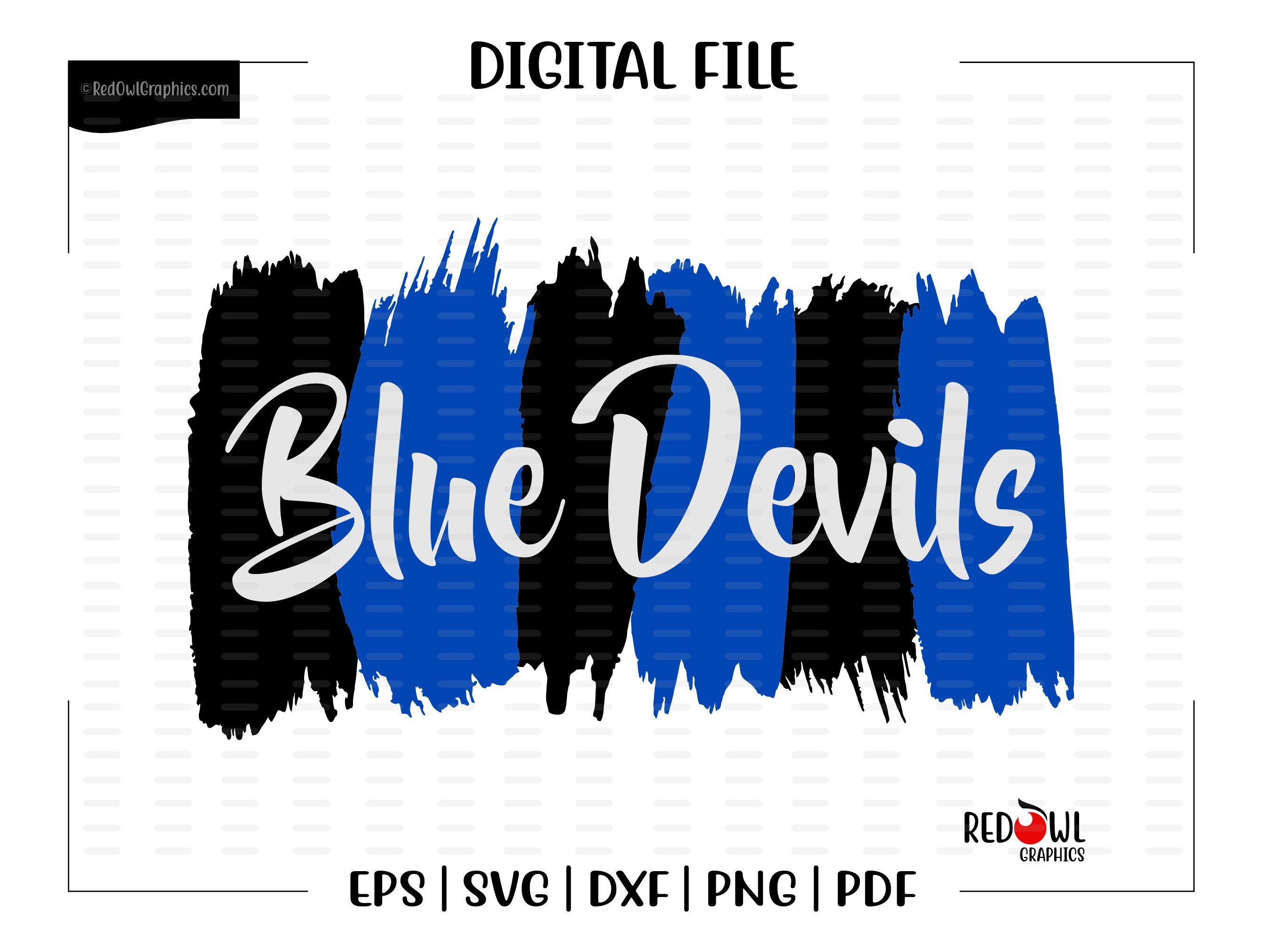 Blue Devil Svg Devils Svg Blue Devil Blue Devils Devil - Etsy