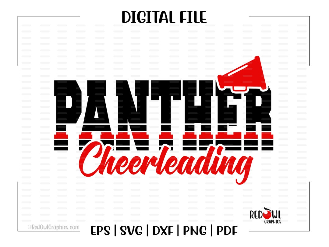 Cheer Svg Panther Cheer Svg Cheerleading Panther Panthers - Etsy