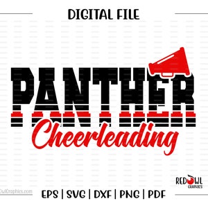 Cheer Svg Panther Cheer Svg Cheerleading Panther Panthers - Etsy