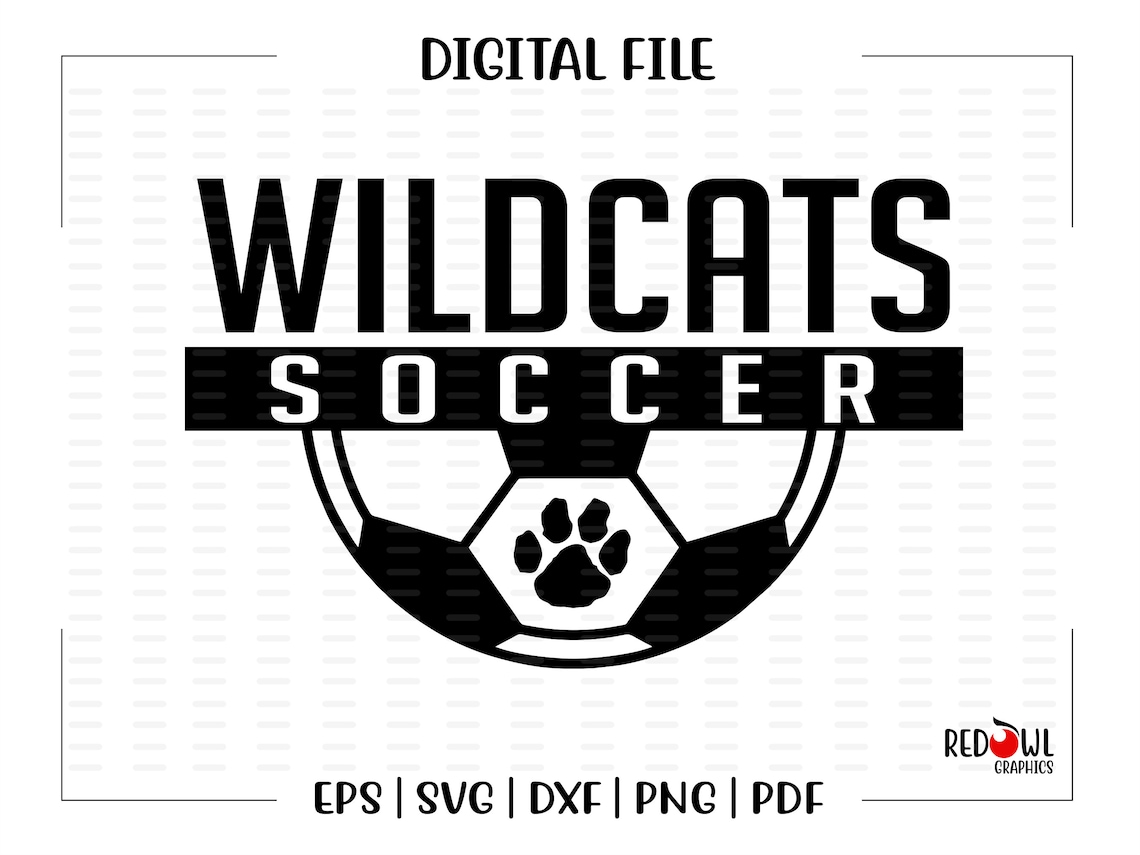 Soccer Svg Wildcat Soccer Svg Wildcat Wildcats Soccer - Etsy