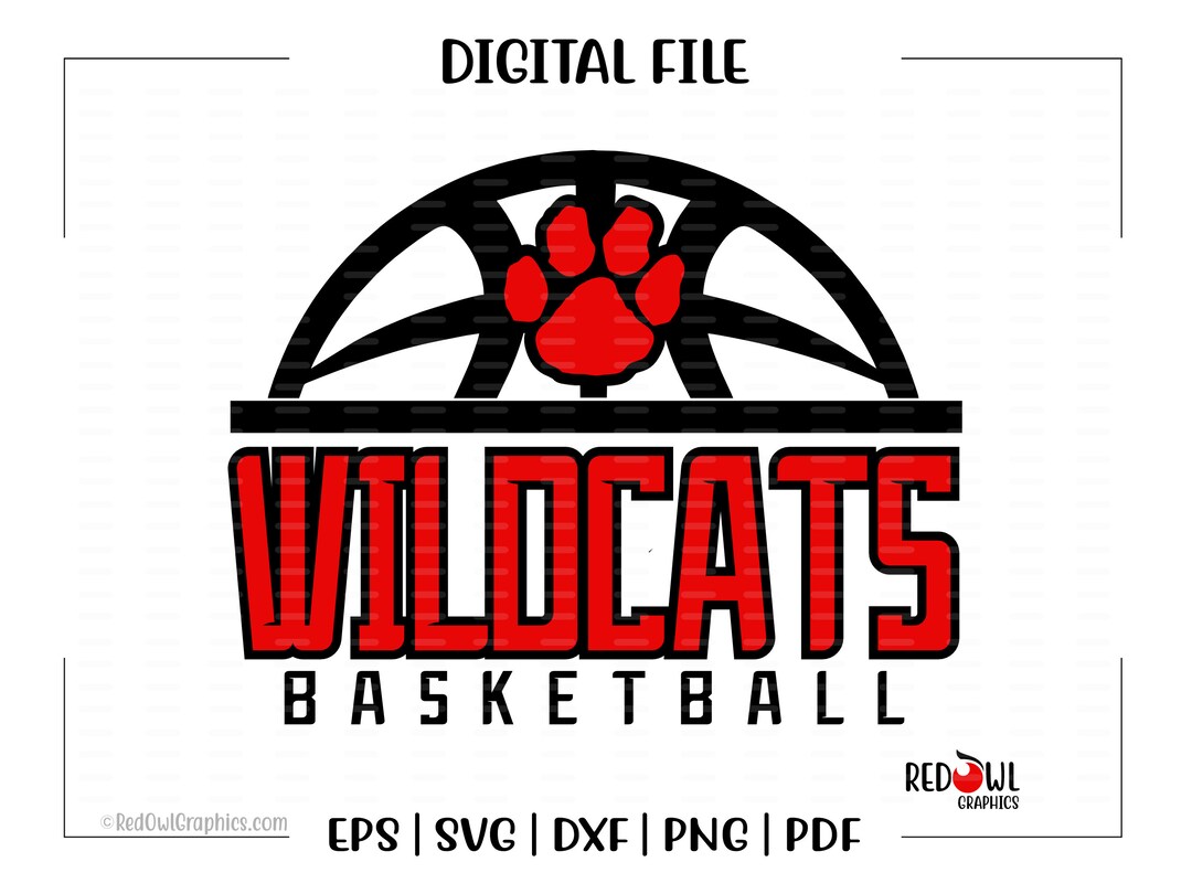Basketball Svg, Wildcat Basketball Svg, Wildcat, Wildcats, Basketball ...