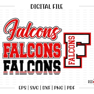Falcon Svg, Falcons Svg, Falcon, Falcons, Script, Block, Mascot, School ...
