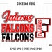 Falcon Svg, Falcons Svg, Falcon, Falcons, Script, Block, Mascot, School ...