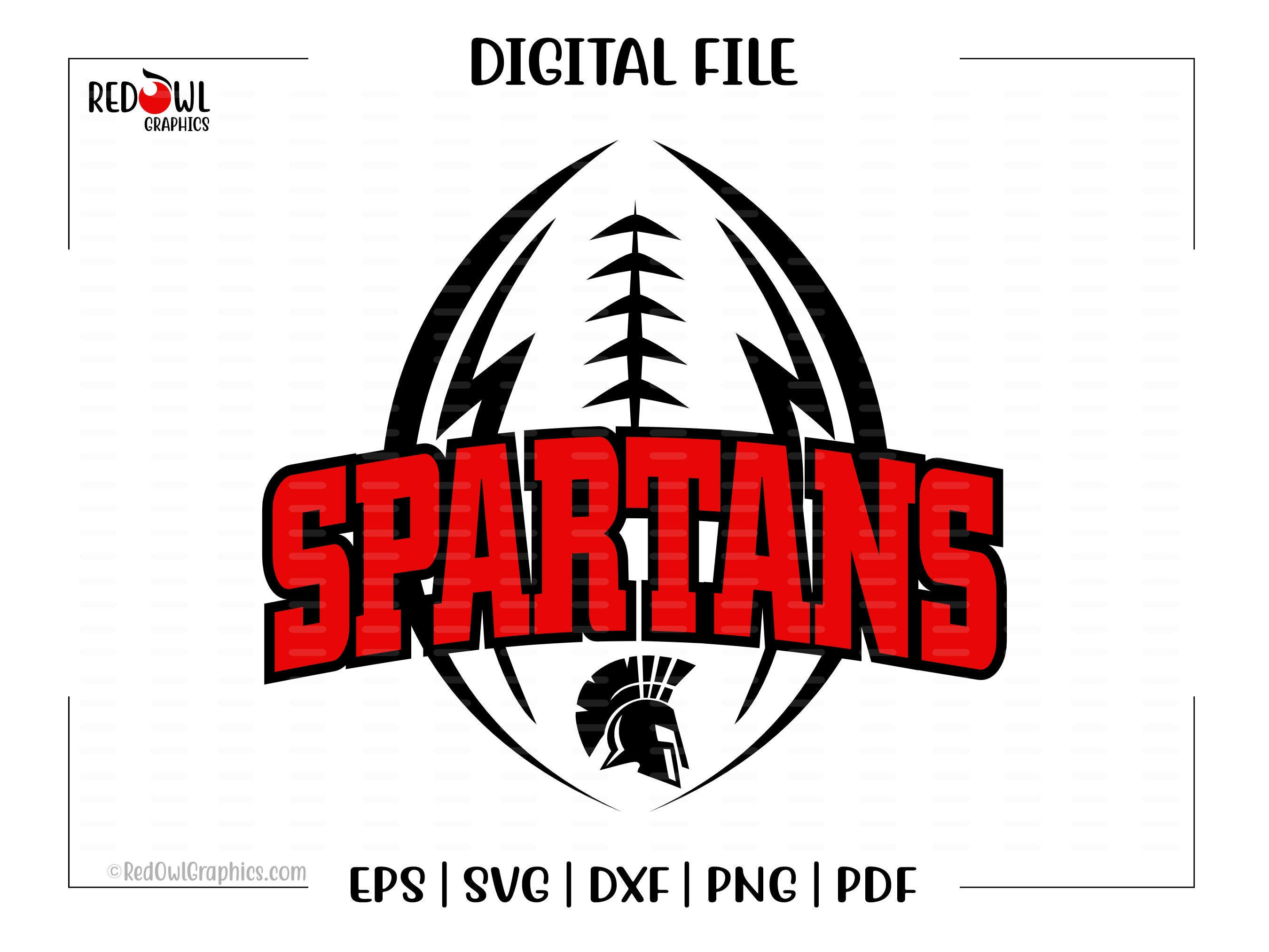 Spartan Football Logos SVG Spartan Mask Helmet Design Logo Template