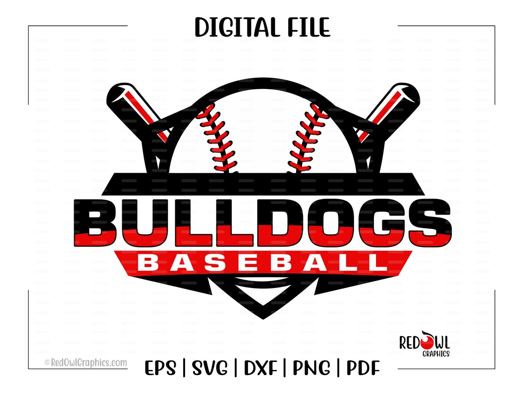 Baseball Svg, Bulldog Baseball Svg, Bulldog, Bulldogs, Baseball, Svg ...