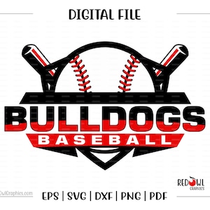 Baseball Svg, Bulldog Baseball Svg, Bulldog, Bulldogs, Baseball, Svg ...