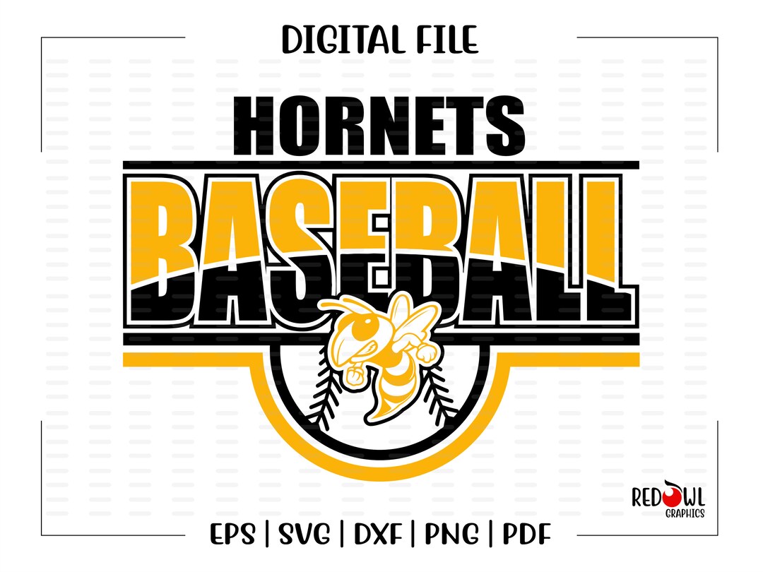 Baseball Svg, Hornet Baseball Svg, Hornet, Hornets, Baseball, Svg, Dxf ...