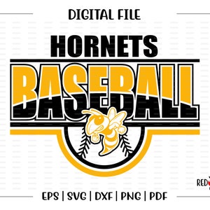 Baseball Svg, Hornet Baseball Svg, Hornet, Hornets, Baseball, Svg, Dxf ...