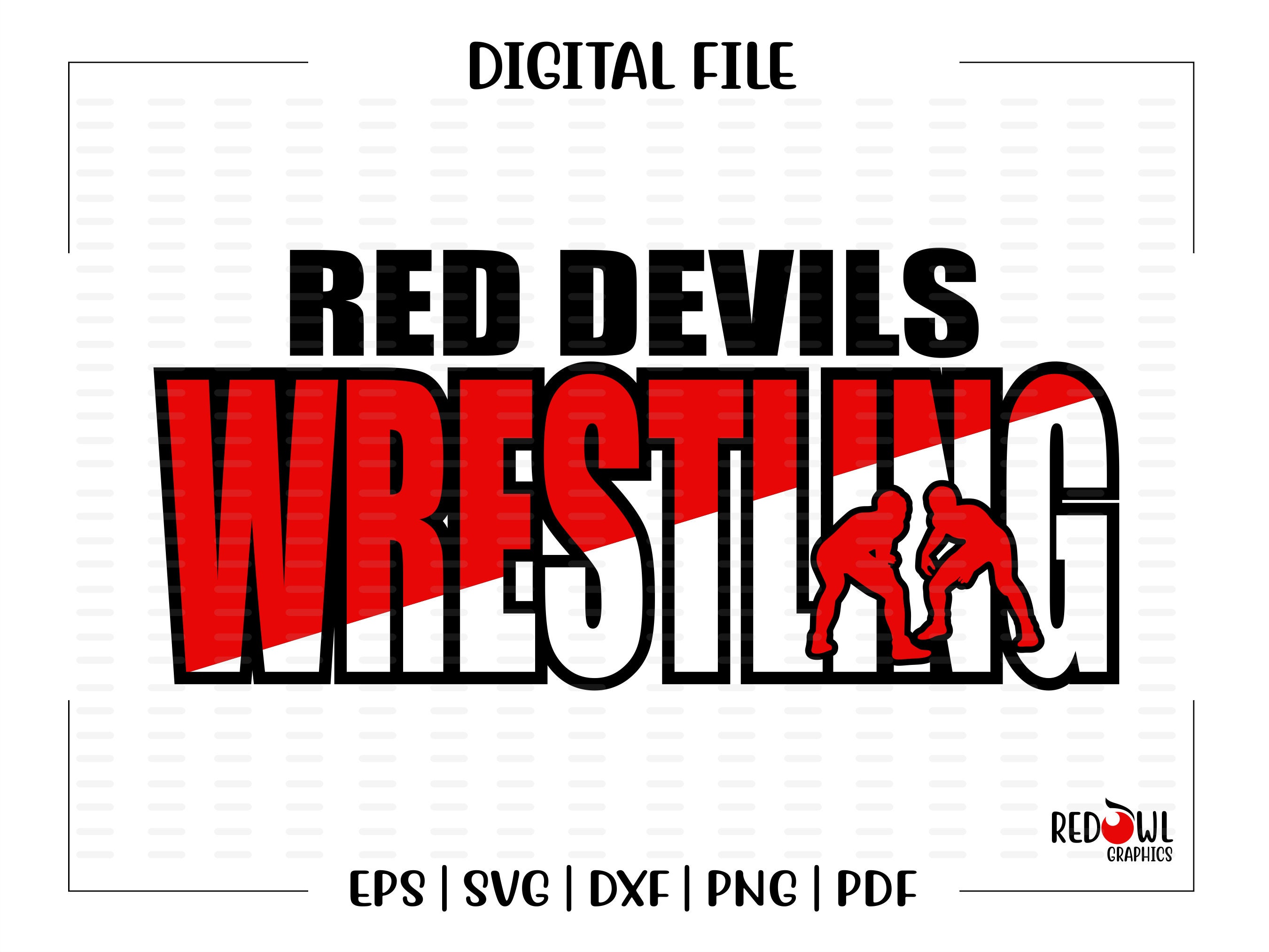 Wrestling Svg, Red Devil Svg, Red Devil, Devil, Red Devil Wrestling ...