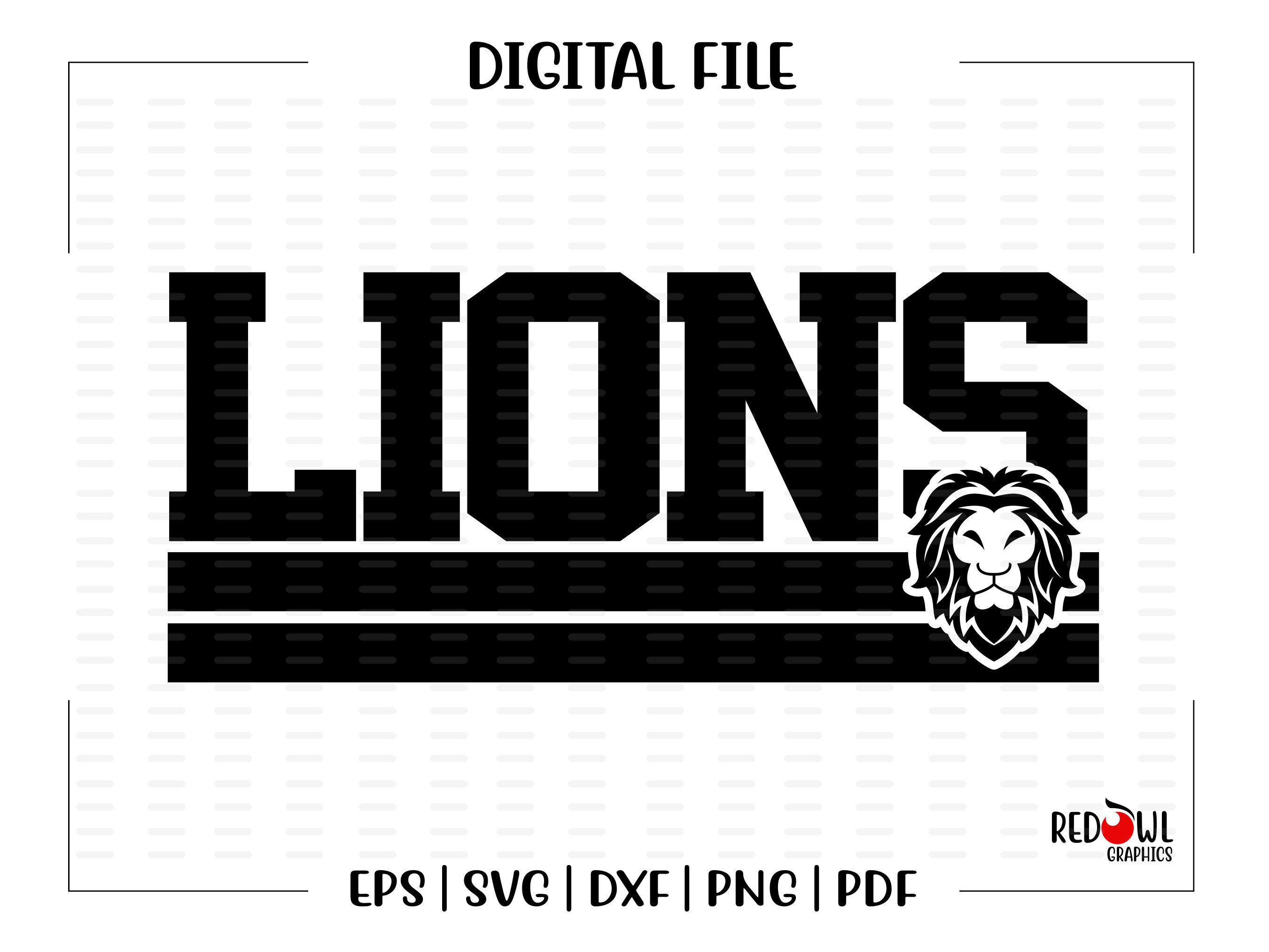 Lion Svg Lions Svg Lion Lions Svg Dxf Eps Png Pdf - Etsy