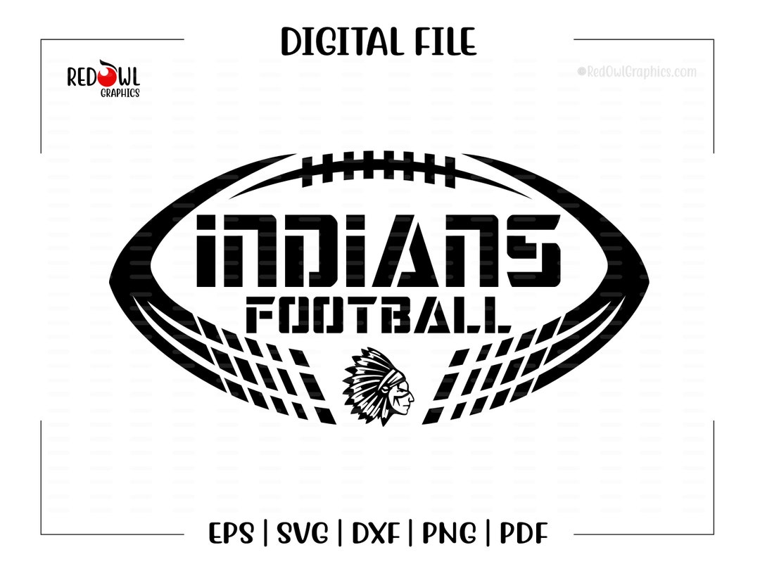 Football Svg, Indian Football, Indian, Indians, Football, Svg, Dxf, Eps ...
