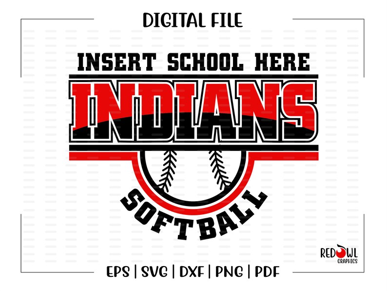 Softball Svg Indian Softball Svg Indian Indians Softball - Etsy