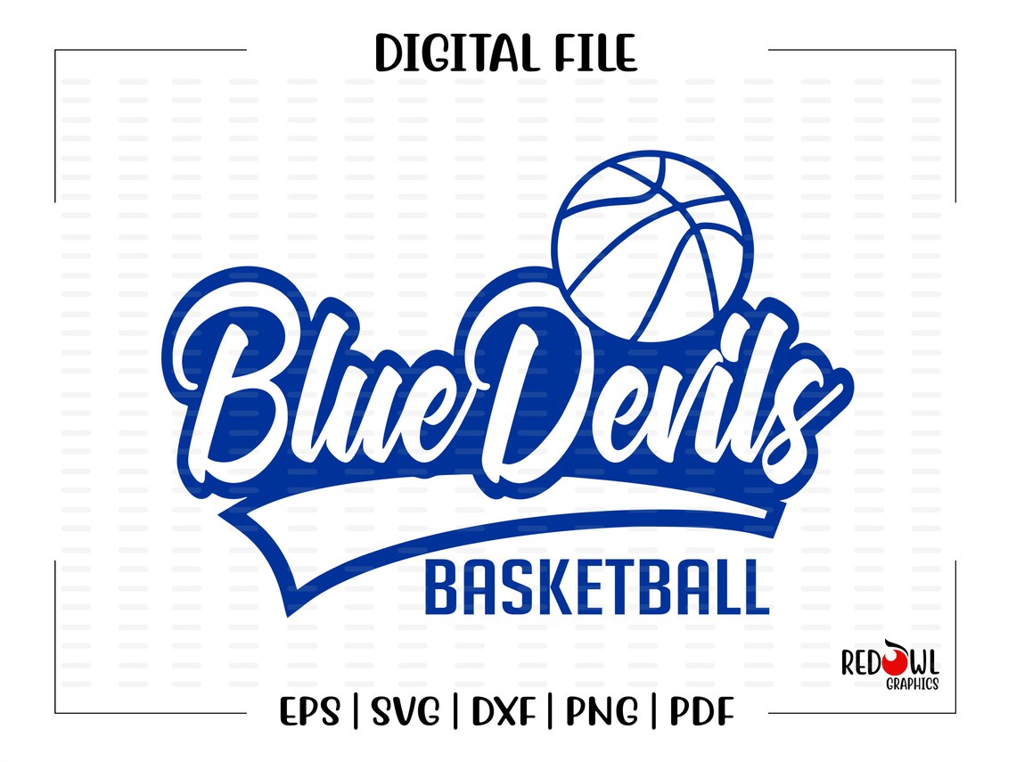 Basketball Svg, Blue Devil Basketball, Blue Devil, Devil, Basketball ...