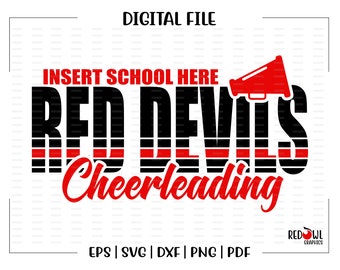 Red Devils Cheer Png | Etsy