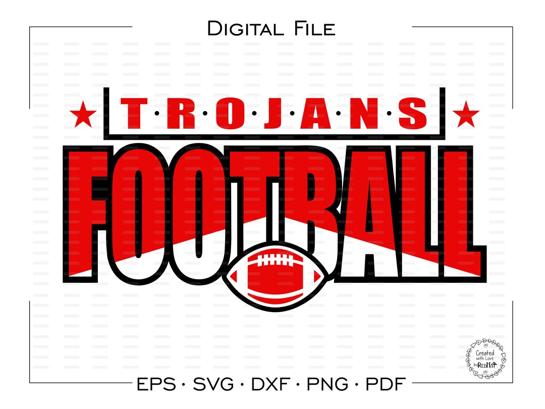 Football Svg, Trojan Football Svg, Trojan, Trojans, Football, Svg, Dxf ...