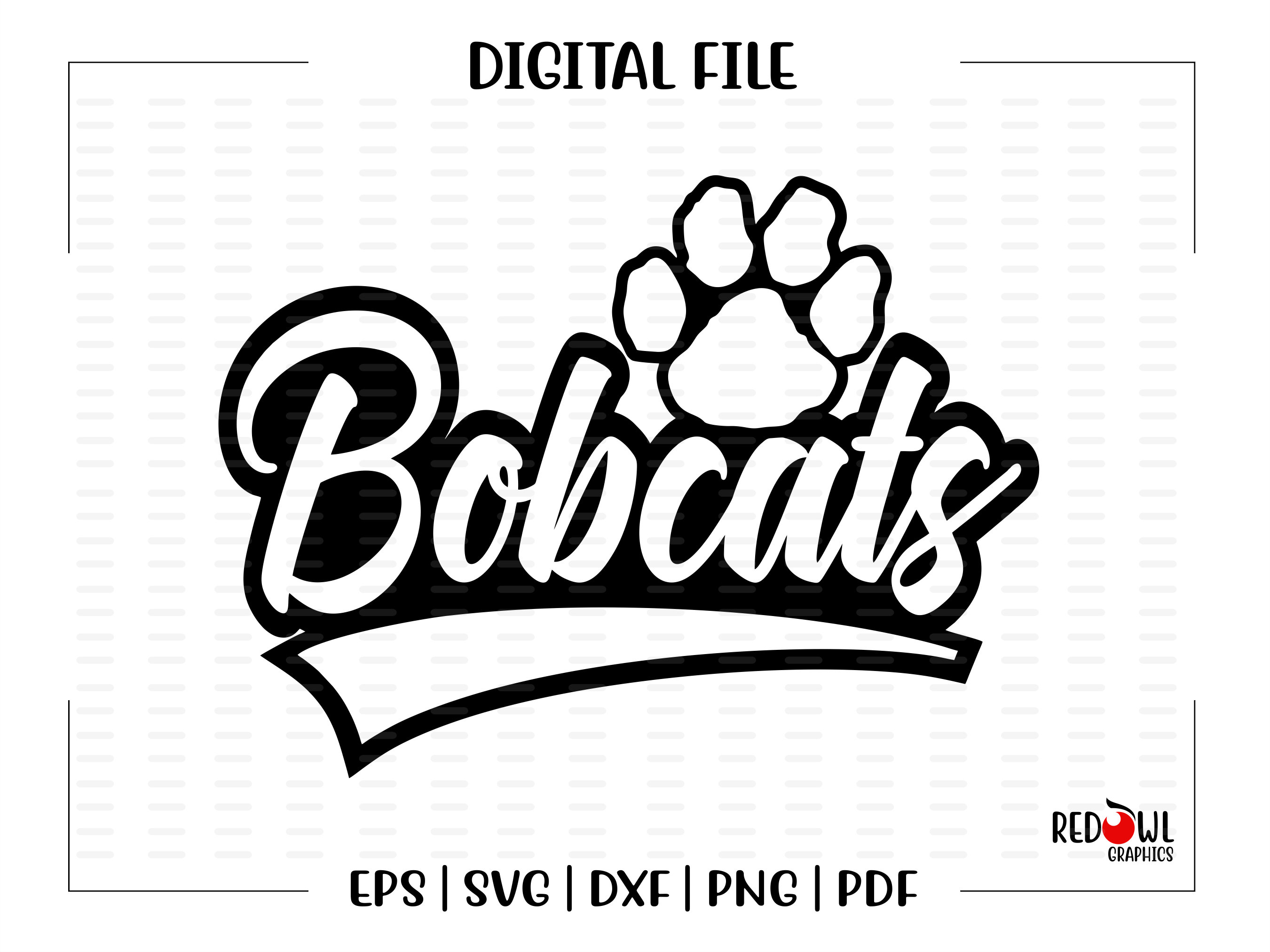 Bobcat svg Bobcats svg Bobcat Bobcats Paw Mascot htv - Etsy México