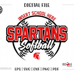 Softball Svg, Spartan Softball Svg, Spartan, Spartans, Softball, Svg ...