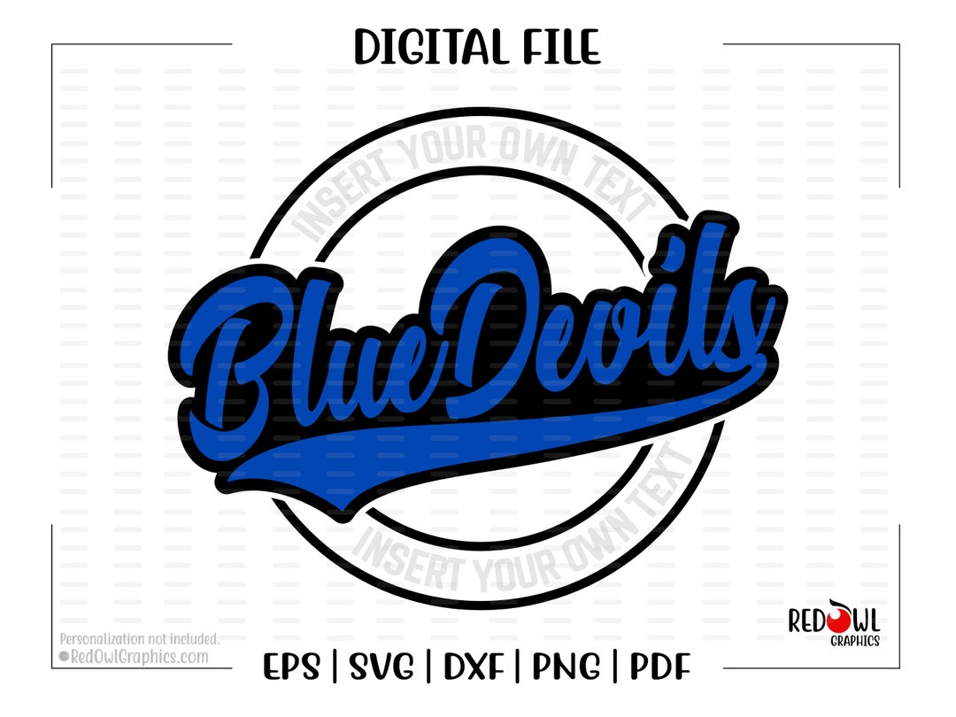 Blue Devil Svg, Devils Svg, Blue Devil, Blue Devils, Devil, Svg, Dxf ...