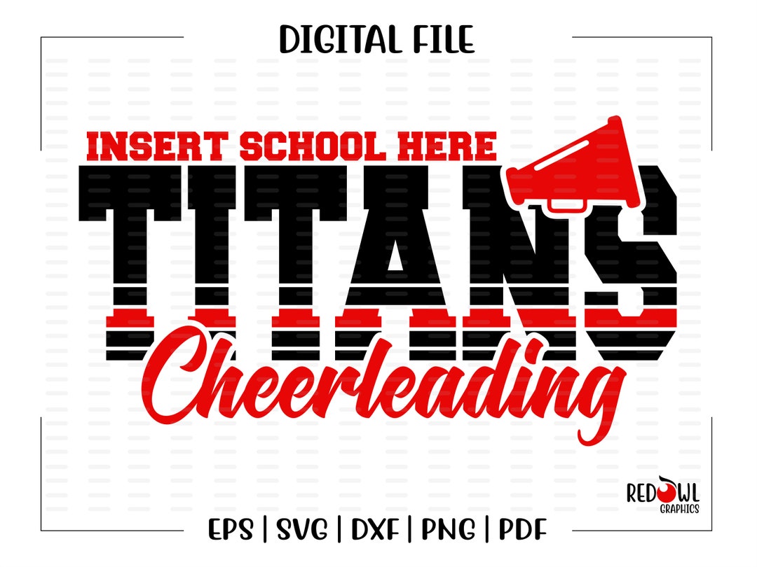 Cheerleader Svg, Cheerleading Svg, Titan, Titans, Cheer, Cheerleader ...