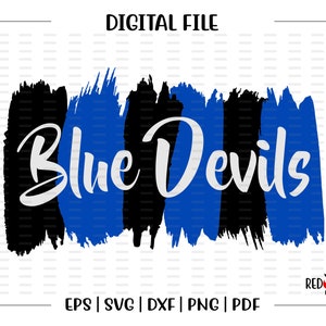 Blue Devil Svg Devils Svg Blue Devil Blue Devils Devil | Etsy